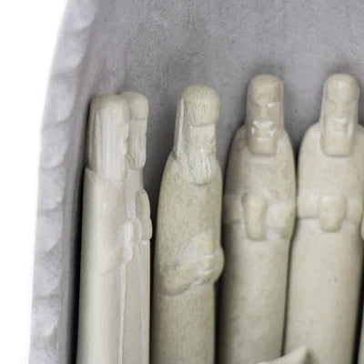 Soapstone Kenya Diorama Nativity Scene | Crèche diorama en pierre olla ...