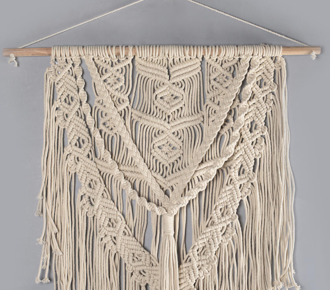 Boho layered macrame wall hanging | Suspension murale boho en macramé ...